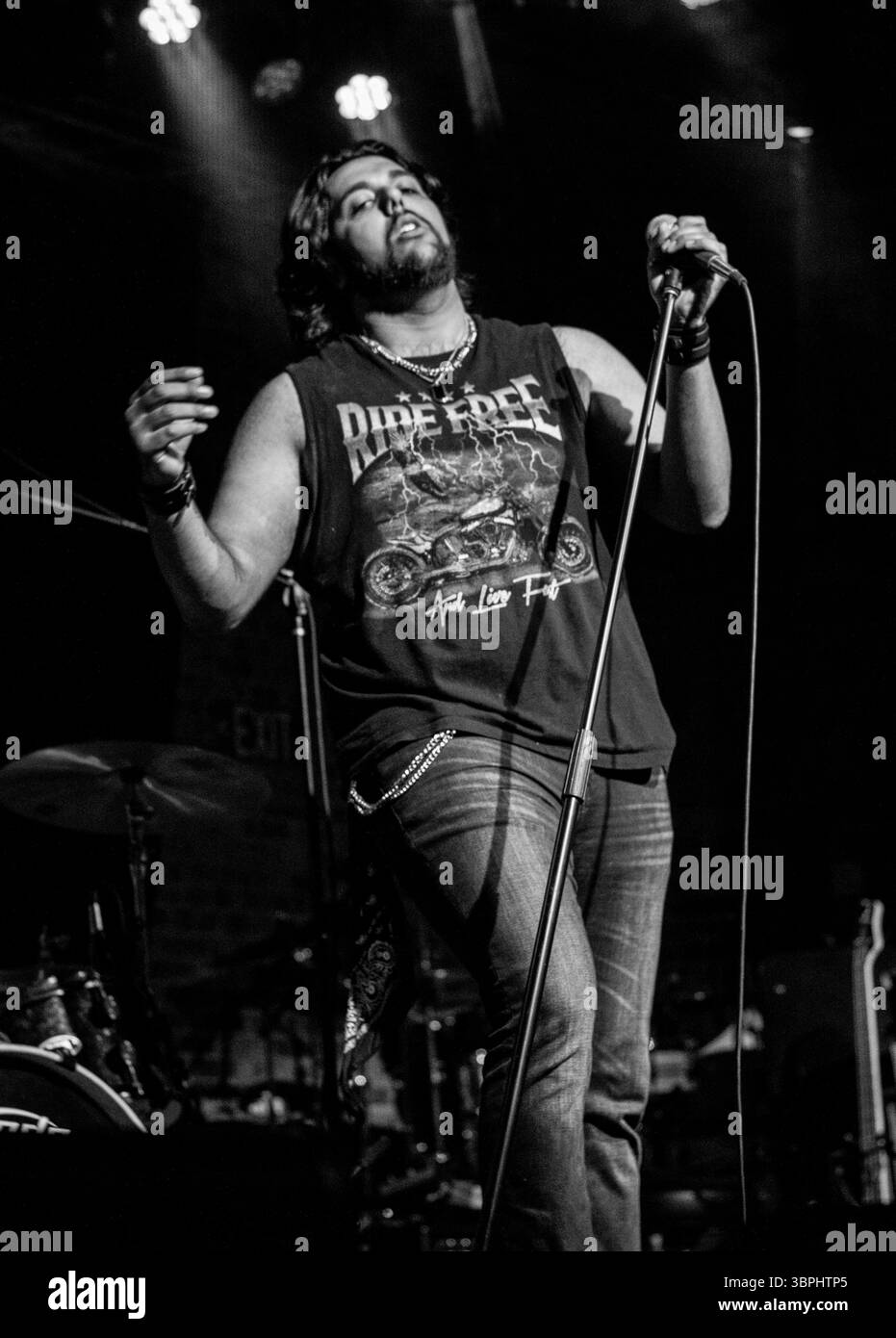 Pop punk bass player Black and White Stock Photos & Images - Alamy