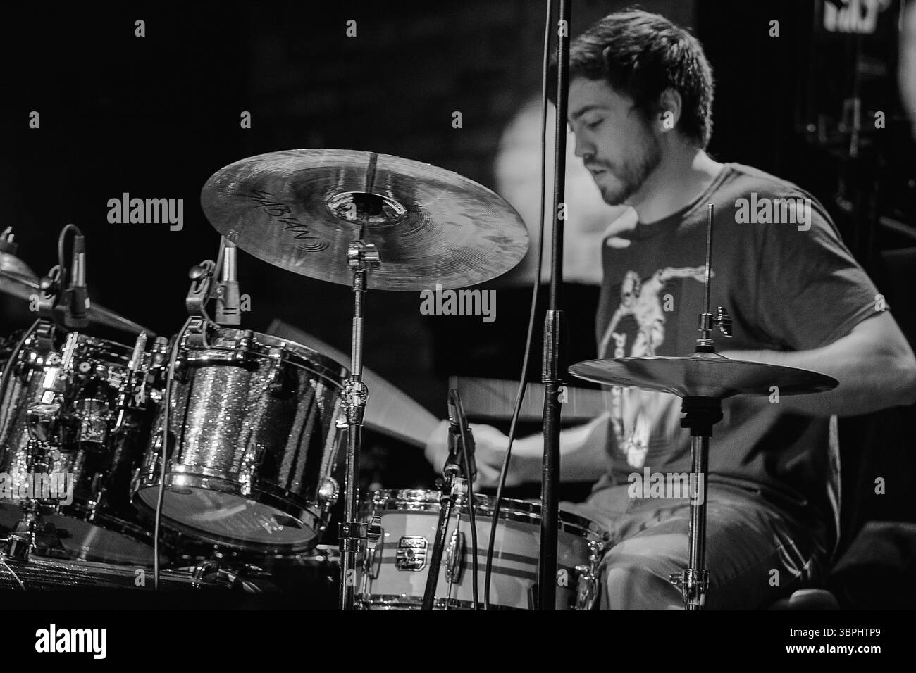 Pop punk bass player Black and White Stock Photos & Images - Alamy