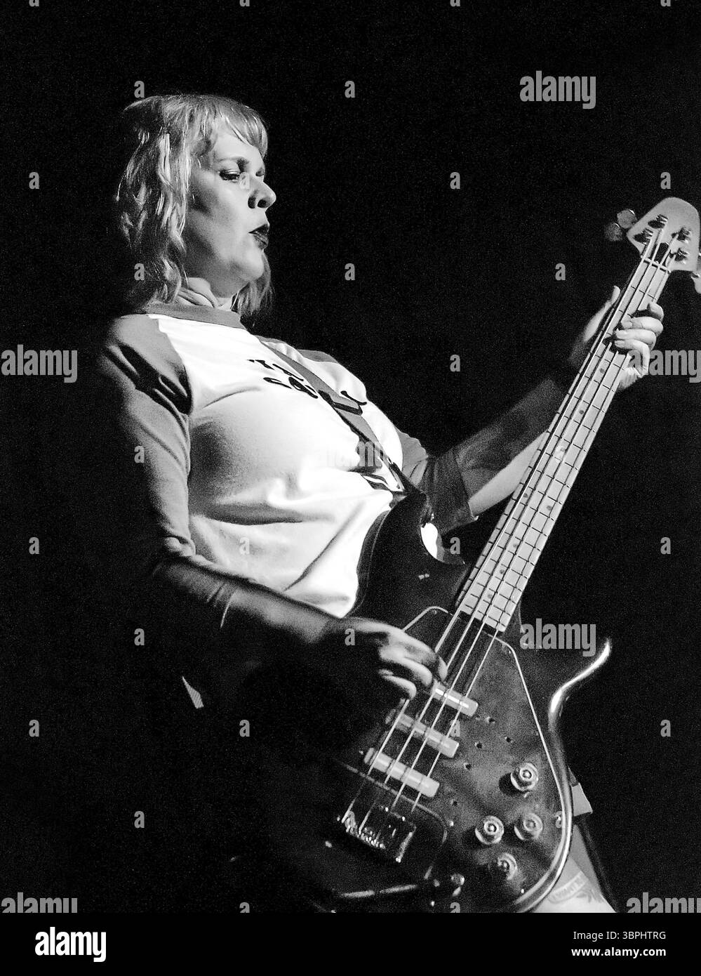 Pop punk bass player Black and White Stock Photos & Images - Alamy