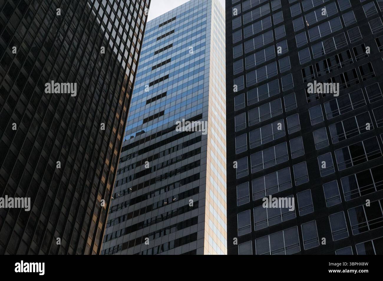 Stunning view of modern skyscrapers in Midtown Manhattan, New York City ...