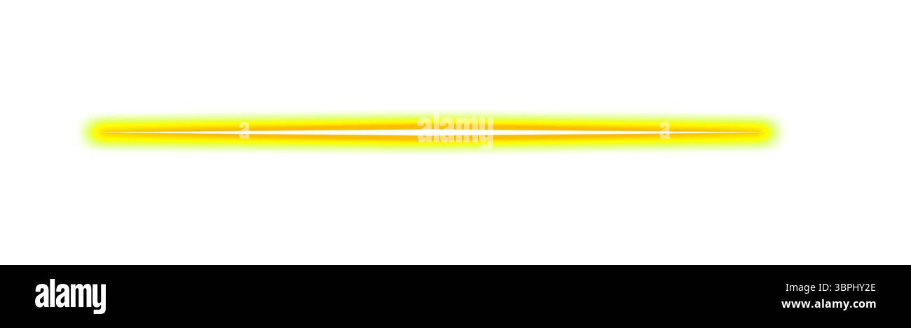 Glowing yellow neon electric Cut Out Stock Images & Pictures - Alamy