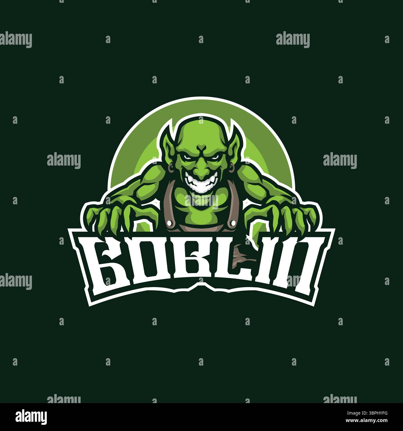 Goblin mascot logo design vector with modern illustration concept style ...