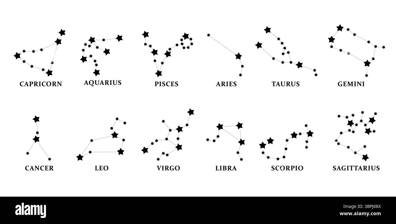 Constellations clipart Black and White Stock Photos & Images - Alamy