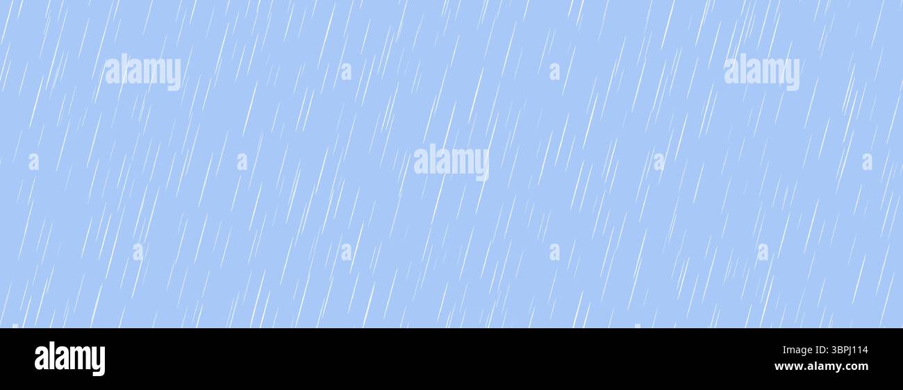 Heavy rain seamless pattern. Blue color pouring rain texture. Repeating ...