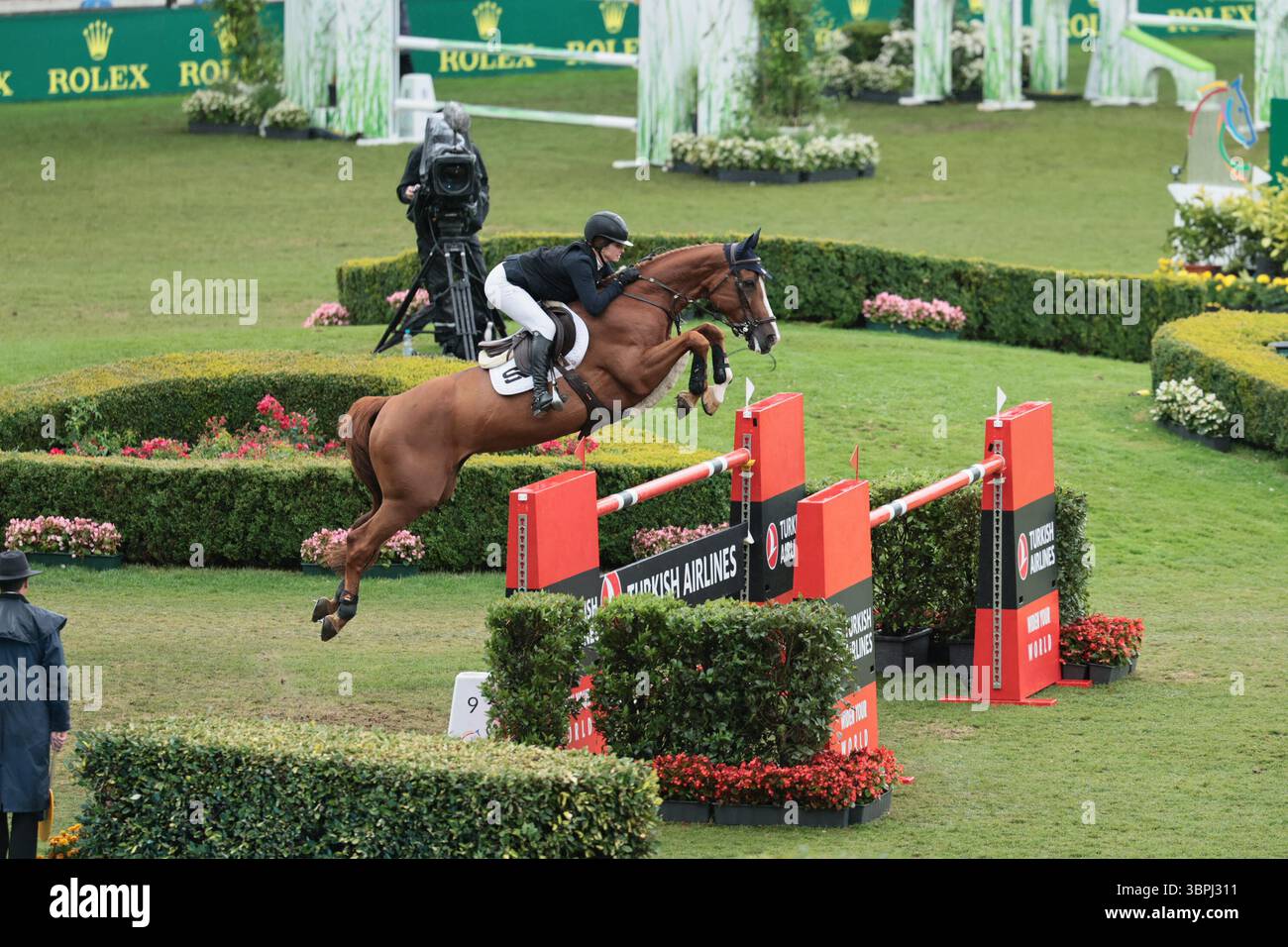 Emilie Conter of Belgium with Portobella Van De Fruitkorf during the ...