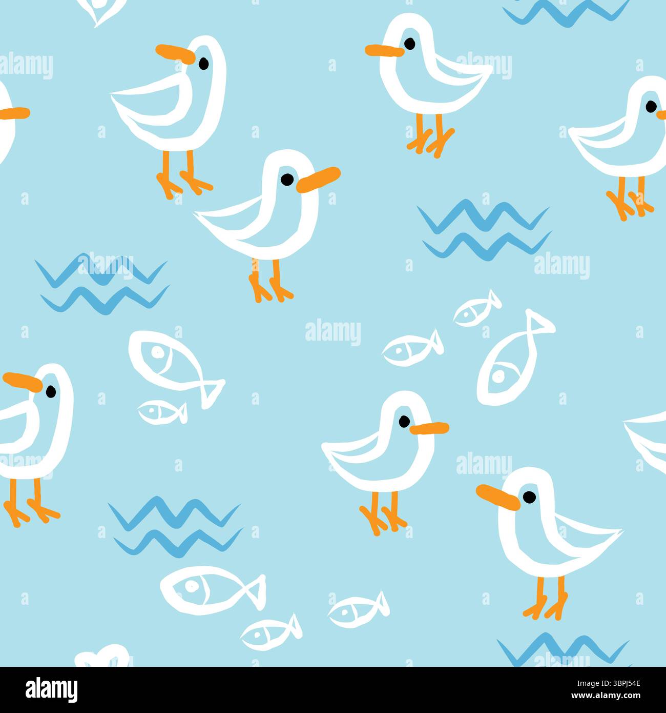 cute Ducks Seamless Pattern Stock Vector Image & Art - Alamy