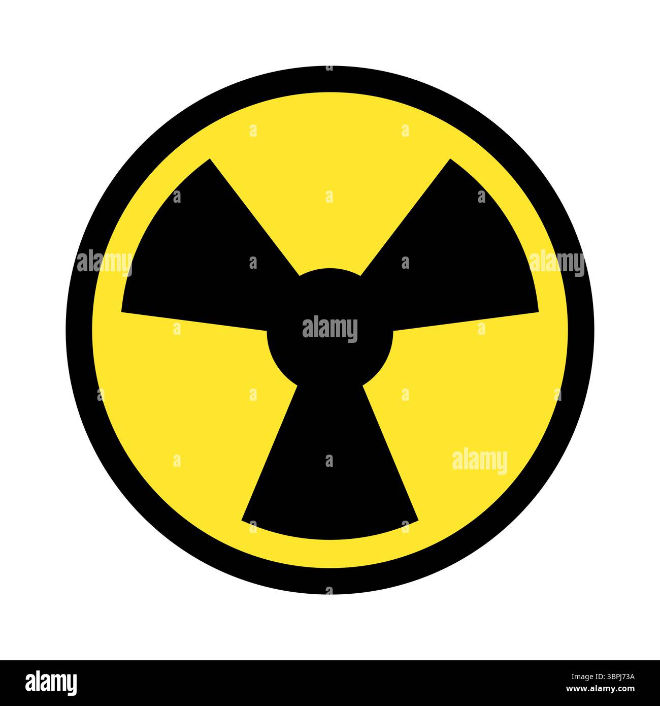 Radioactive sign icon flat Cut Out Stock Images & Pictures - Alamy