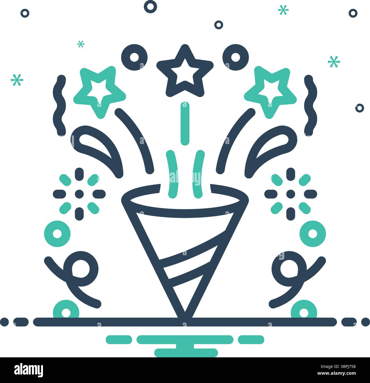 Party popper icon vector vectors Stock Vector Images - Alamy