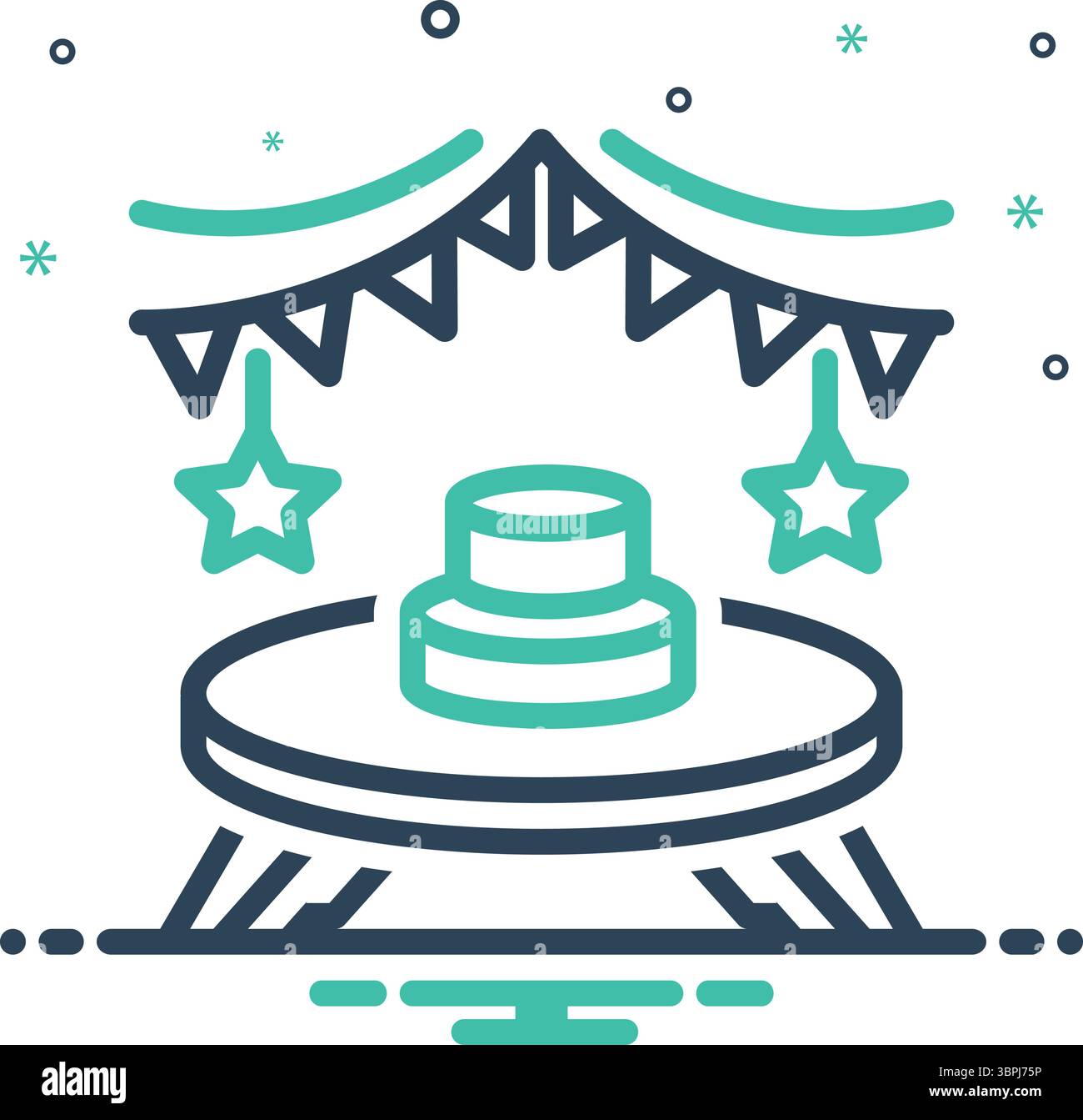 Icon new year table Stock Vector Images - Alamy