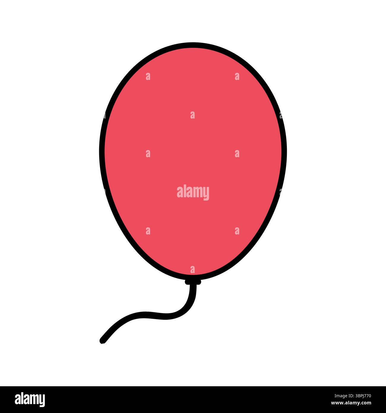 red party balloon icon vector illustration Stock Vector Image & Art - Alamy