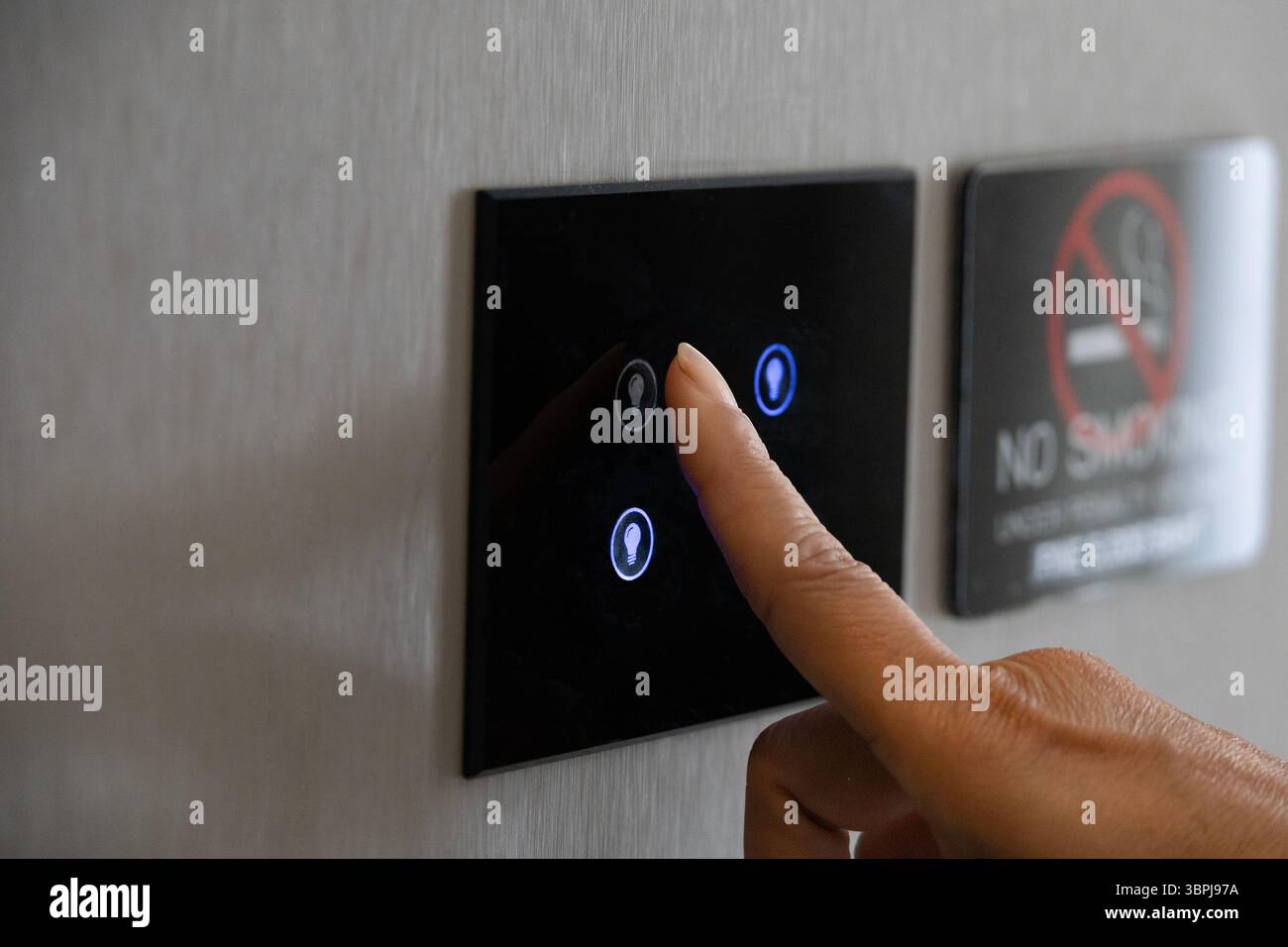 Modern home smart lighting system touchscreen panel button control ...