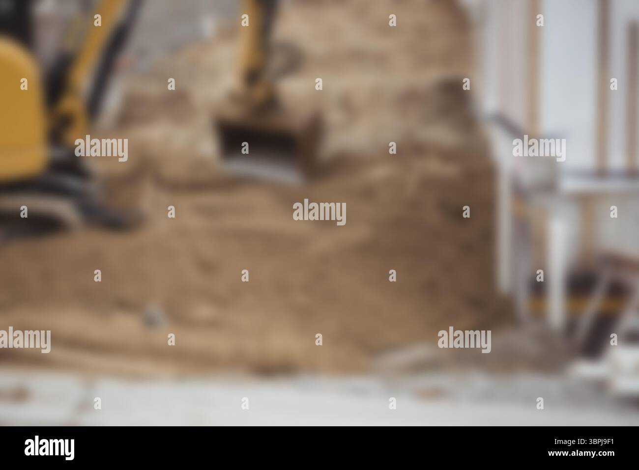 Bulldozer removing mud at construction site Stock Photo - Alamy