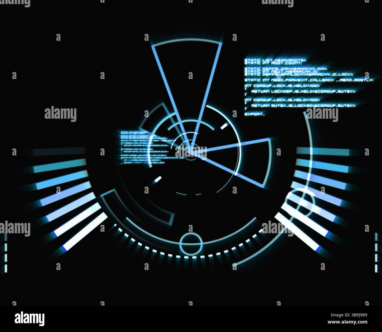 Blue dial interface on black background Stock Photo - Alamy