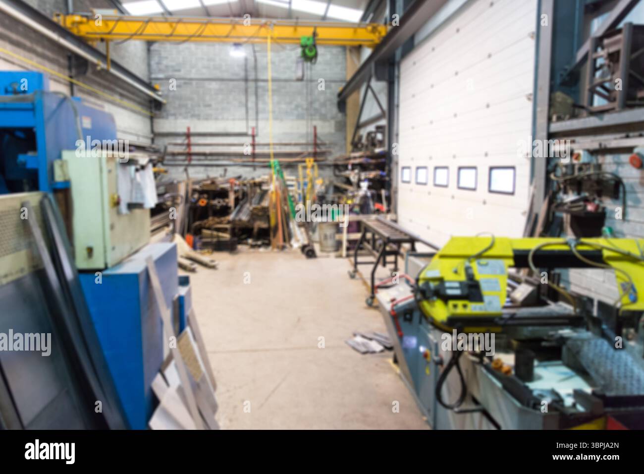 Industrial workspace machinery yellow crane hi-res stock photography ...