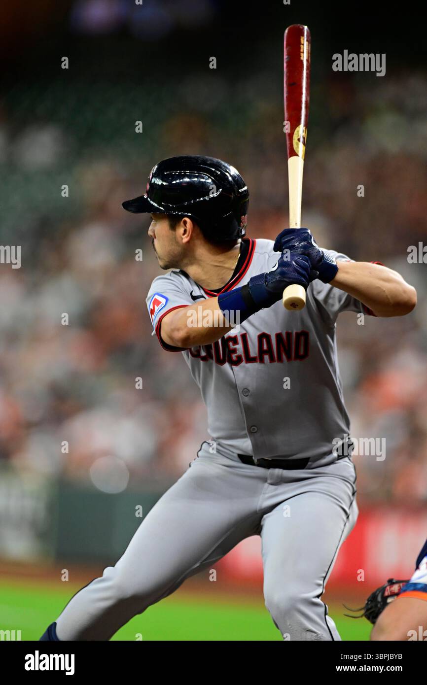 July 7, 2025: Cleveland Guardians shortstop Brayan Rocchio (4) in the ...