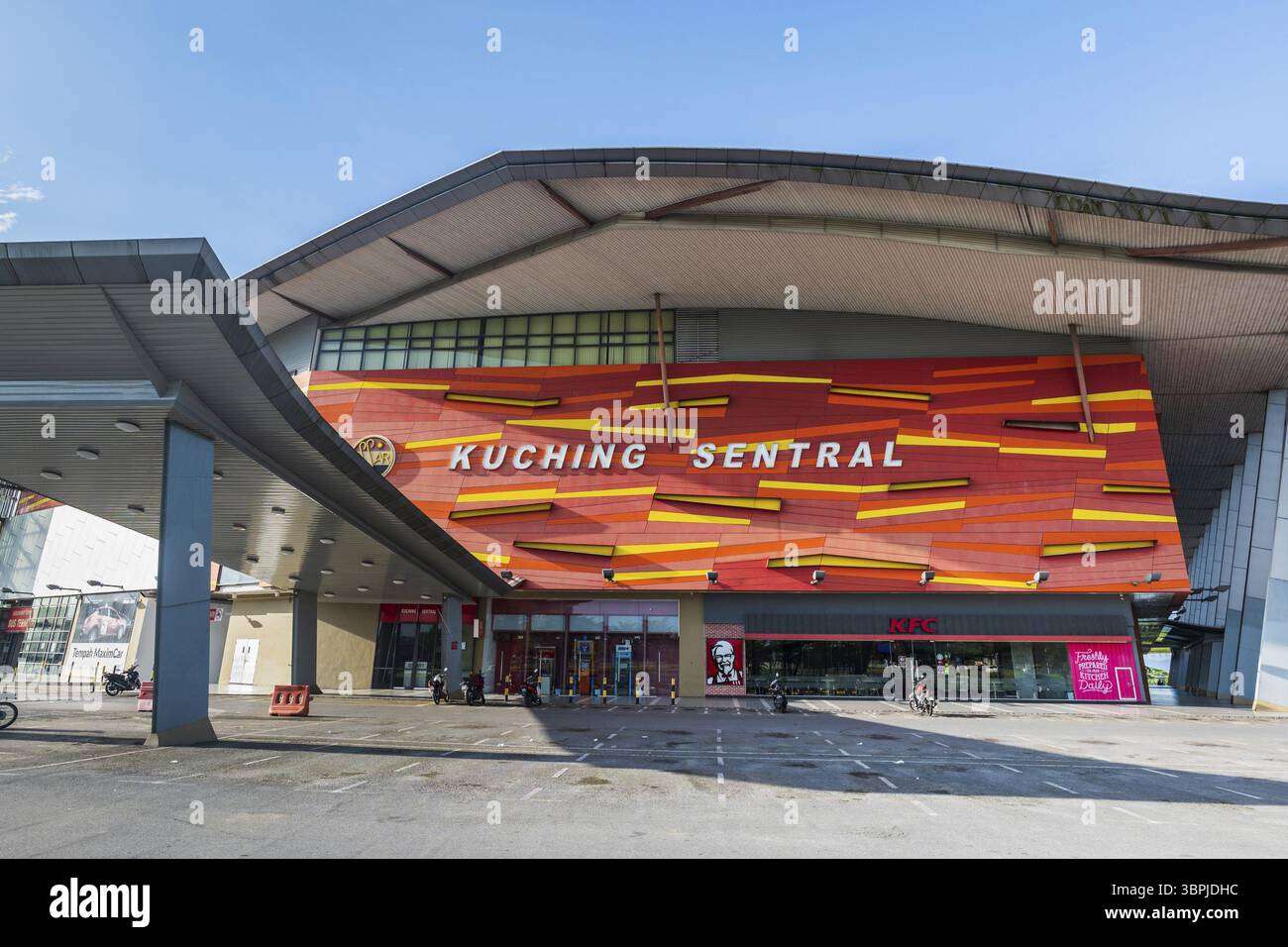 Kuching, Malaysia - 6.1.2023: Kuching Central Bus Terminal in Borneo ...