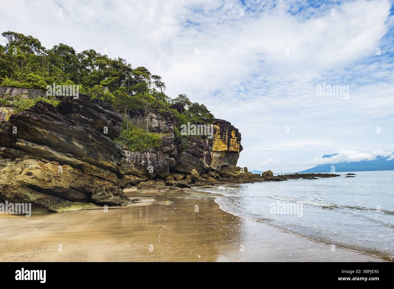 Bako national park, sea sandy beach, in Kuching, Sarawak, Malaysia ...