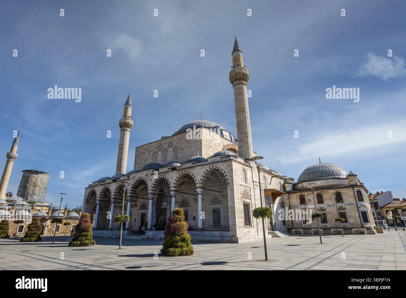 Konya city square with Selimiye mosque with Mevlana Square in Konya ...