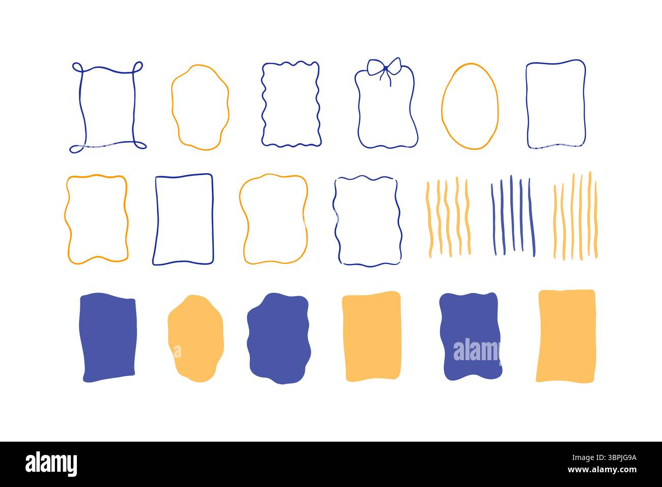 Vector cute frame hand Stock Vector Images - Alamy