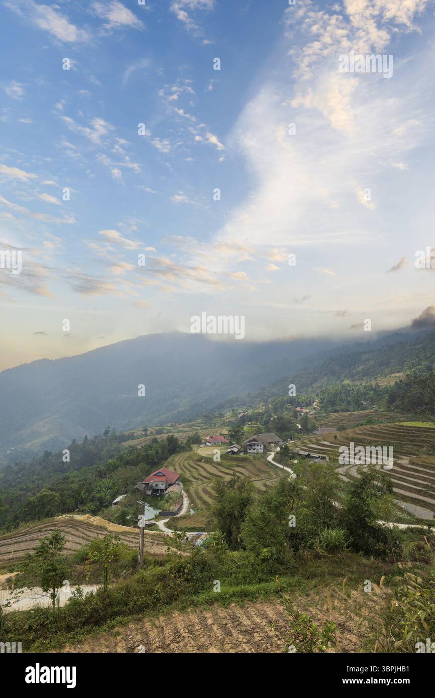 Ha Giang landscape in Northern Vietnam. Popular Ha Giang Loop tour ...