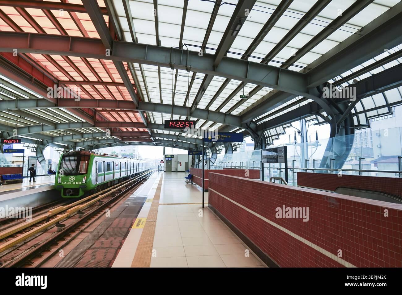 Hanoi, Vietnam - 01.15.2024: Hanoi Metro train and platform in Vietnam ...