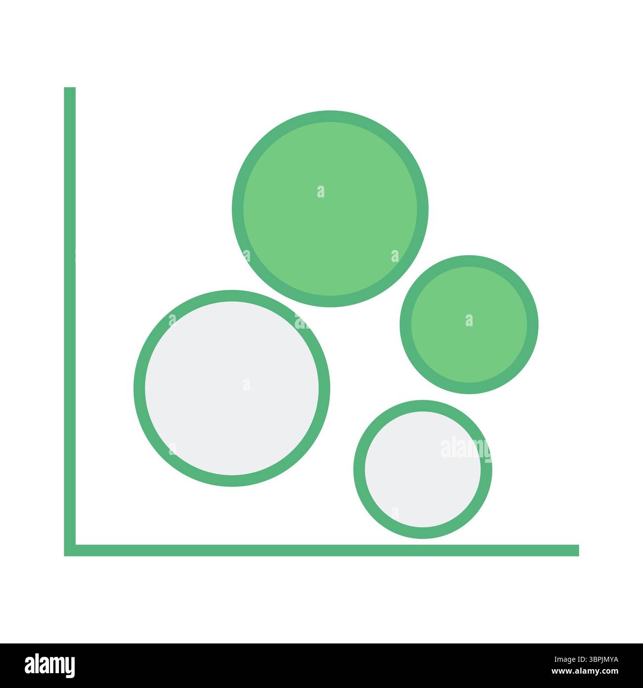 Vector circle diagram graph diagram Cut Out Stock Images & Pictures - Alamy