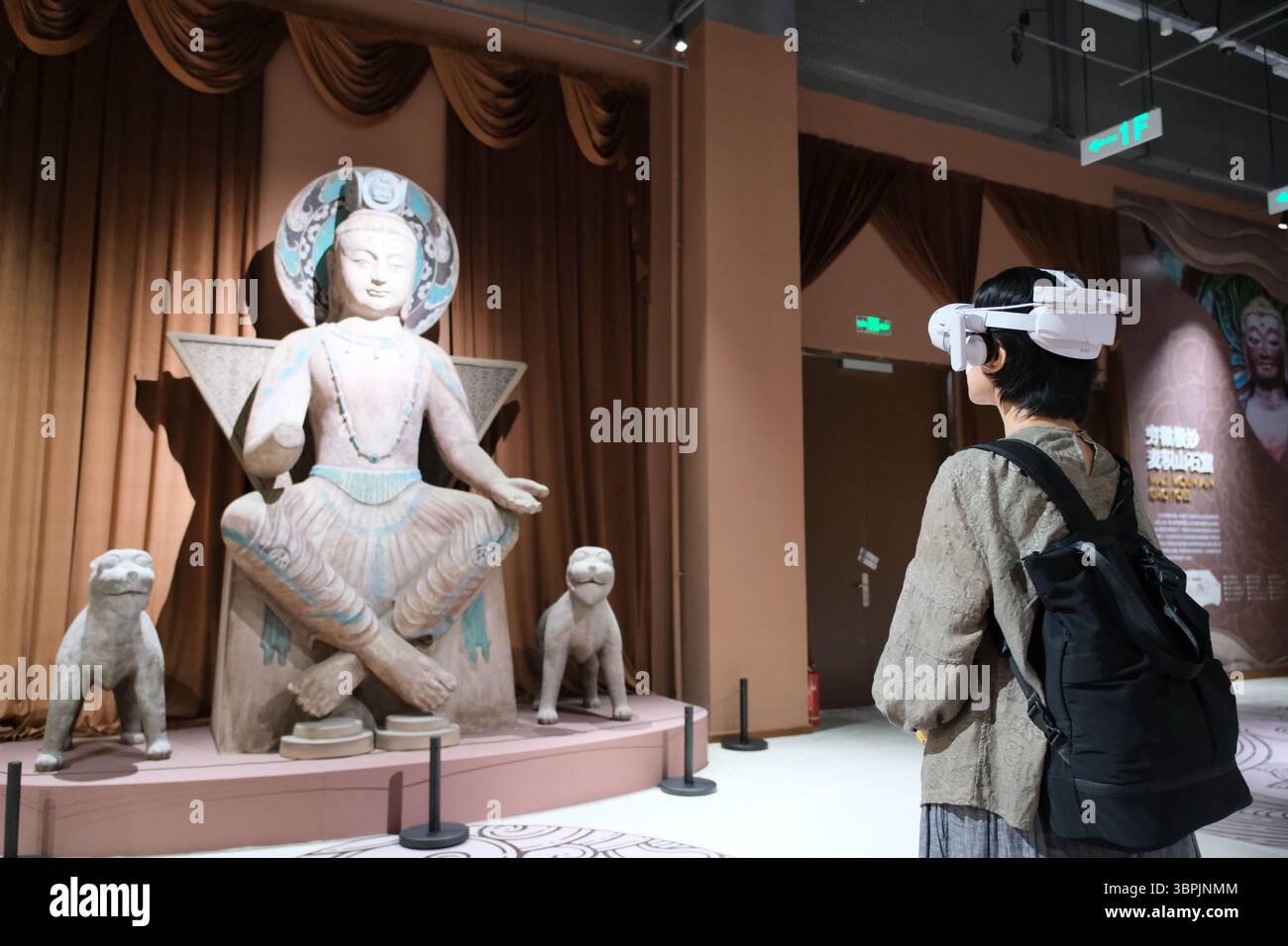 Hangzhou,China.8th July 2025. People wearing VR headset visits "Varied Style and Invariable ...