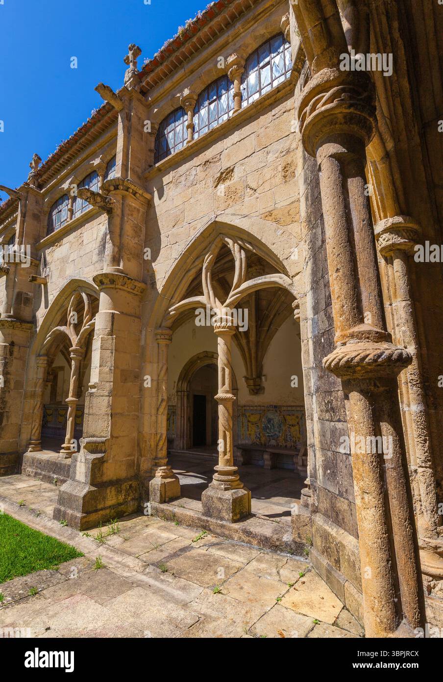 A stunning Gothic-style structure with intricate stone arches, detailed ...