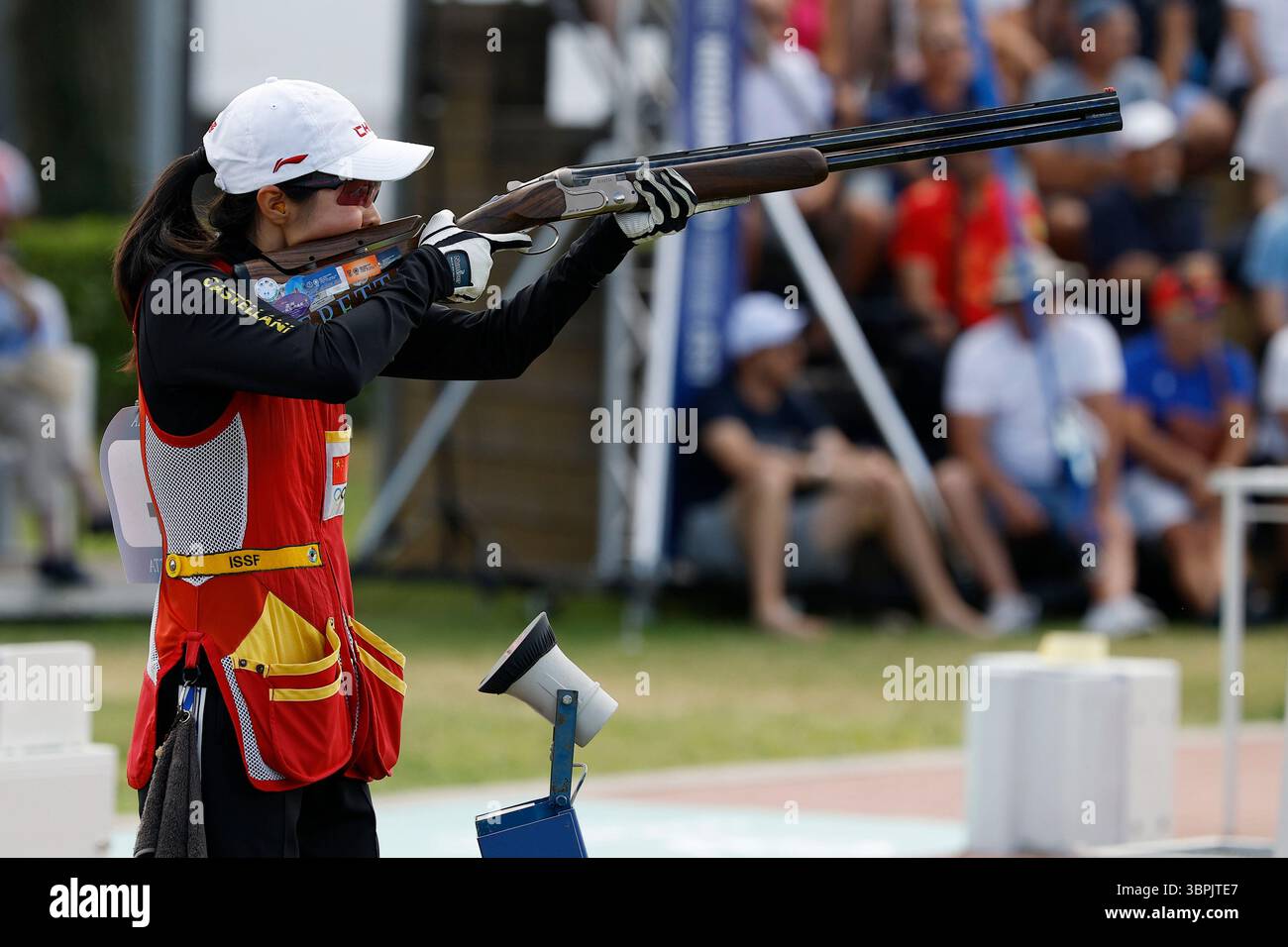 Jiang Yiting of Team China competes in the Shooting Shooting Shooting ...