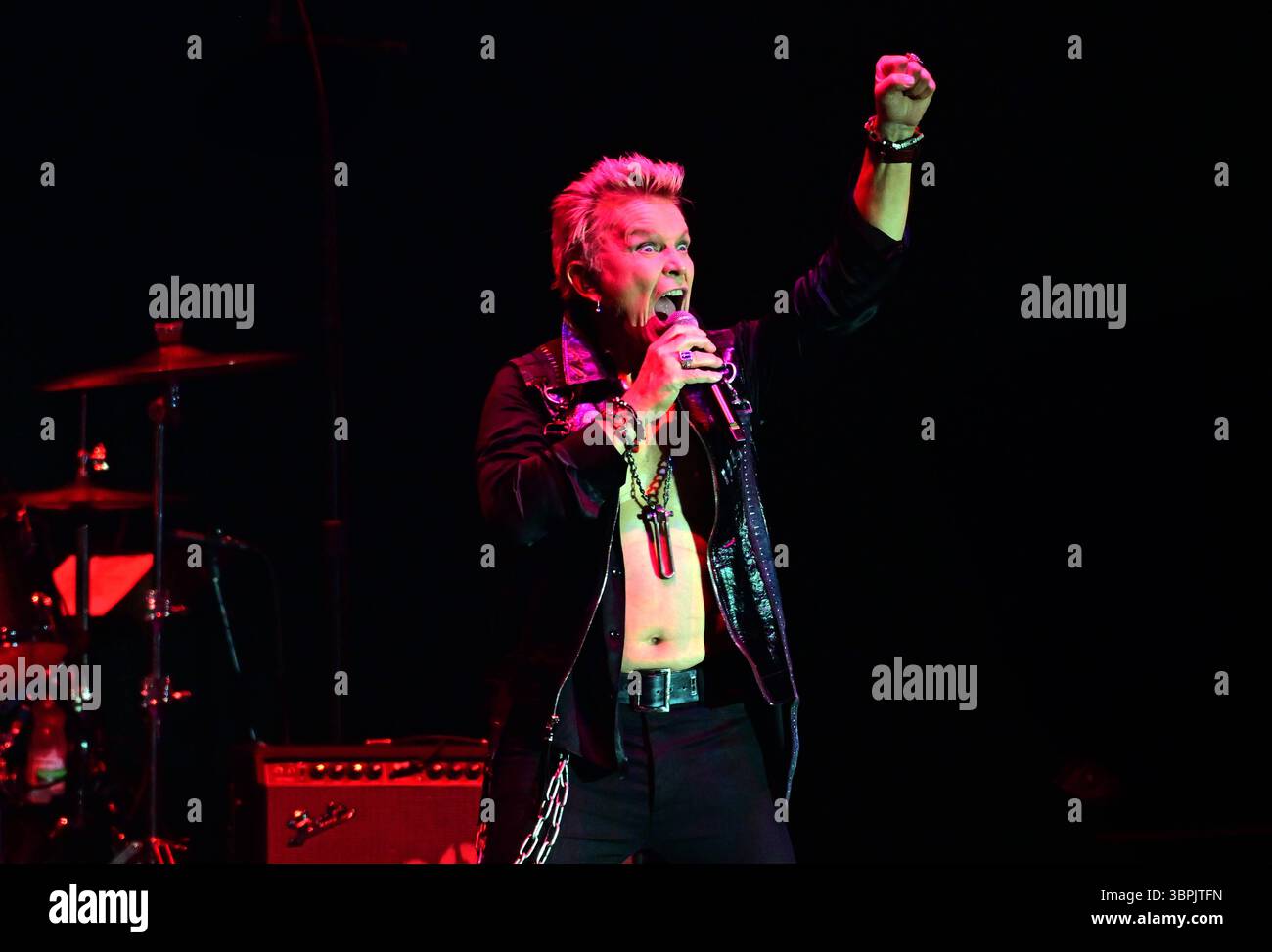 Konzert des Rockidols Billy Idol auf Burg Clam in Oberösterreich, am 04 ...