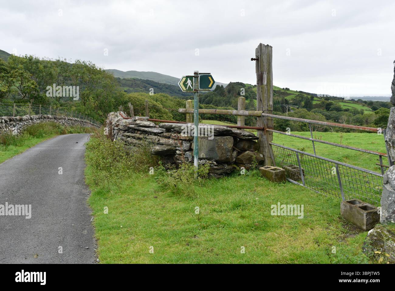 A Rural scene in North Wales, UK Stock Photo - Alamy