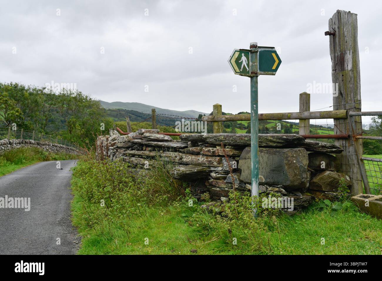 A rural scene in North Wales, UK Stock Photo - Alamy