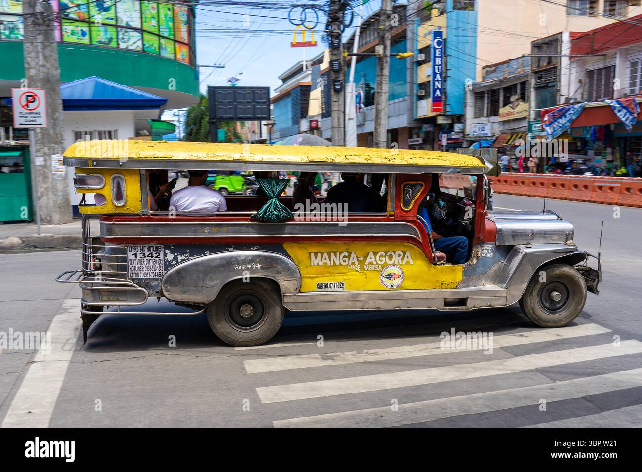 Colourful Jeepey bus in the Philippines Stock Photo - Alamy