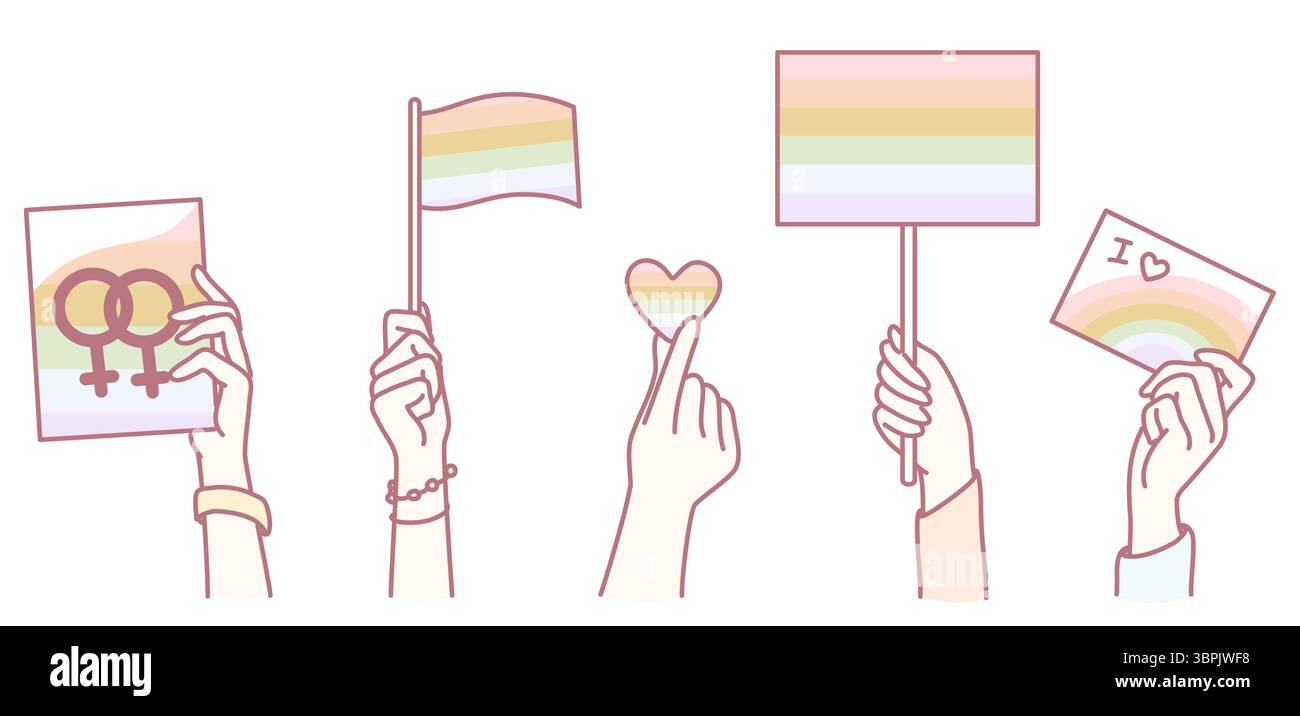 Colorful pride equality display Stock Vector Images - Alamy