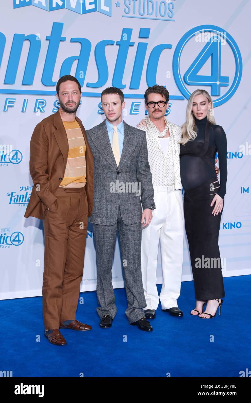 08.07.2025 , Ebon Moss-Bachrach, Pedro Pascal, Joseph Quinn, Vanessa Kirby zur Premiere von The ...