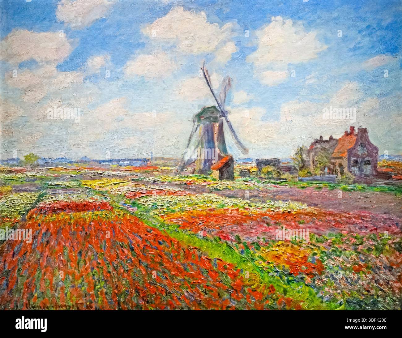 Tulip fields in holland claude monet hi-res stock photography and ...