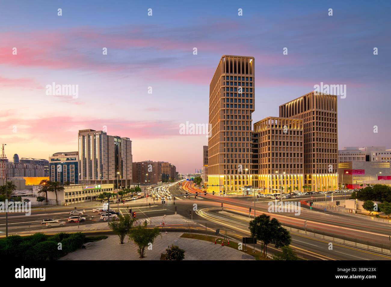 Doha, Qatar - November 07, 2024: Msheireb Downtown skyline view. Al ...