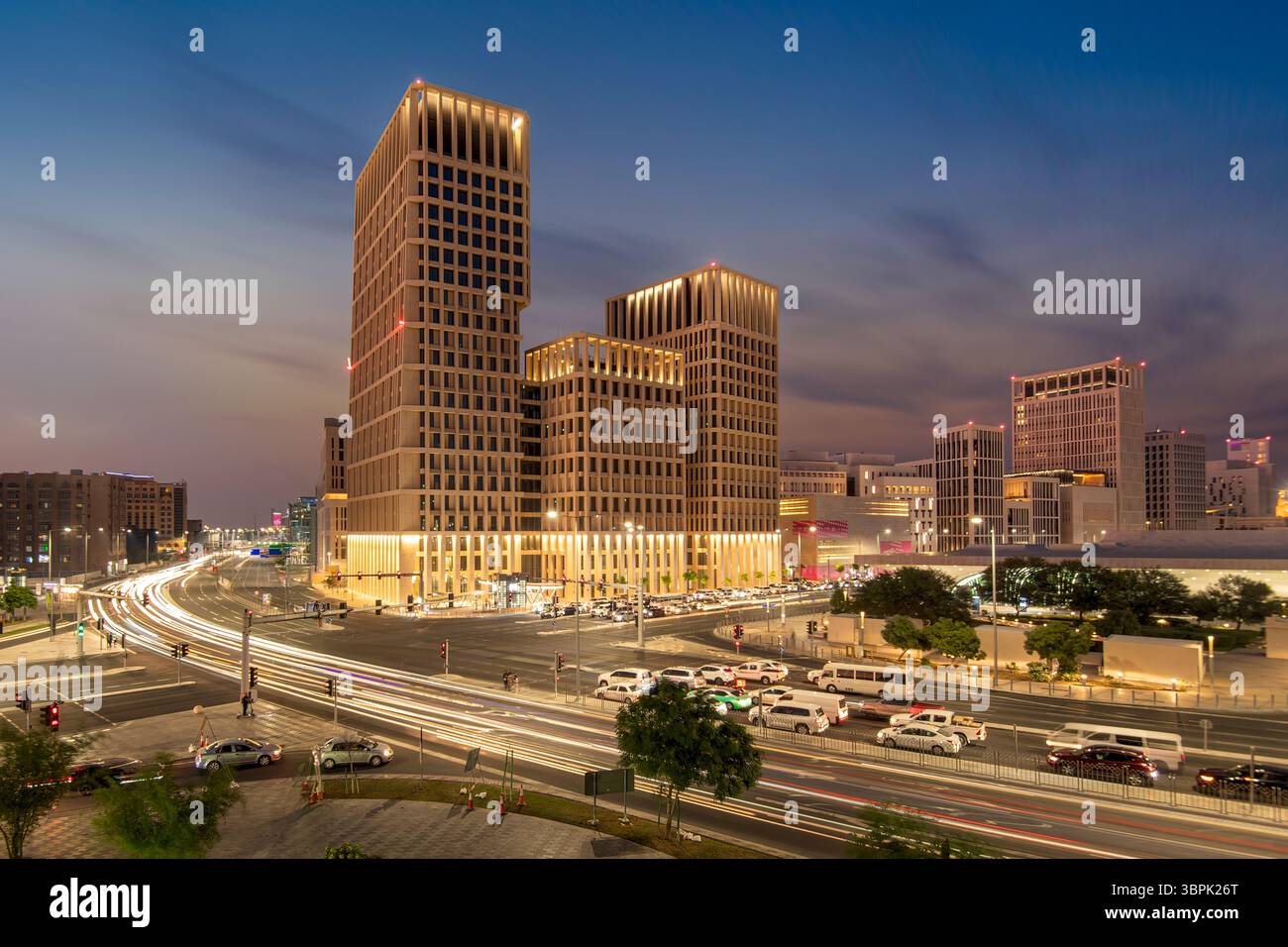 Doha, Qatar - November 07, 2024: Msheireb Downtown skyline view. Al ...