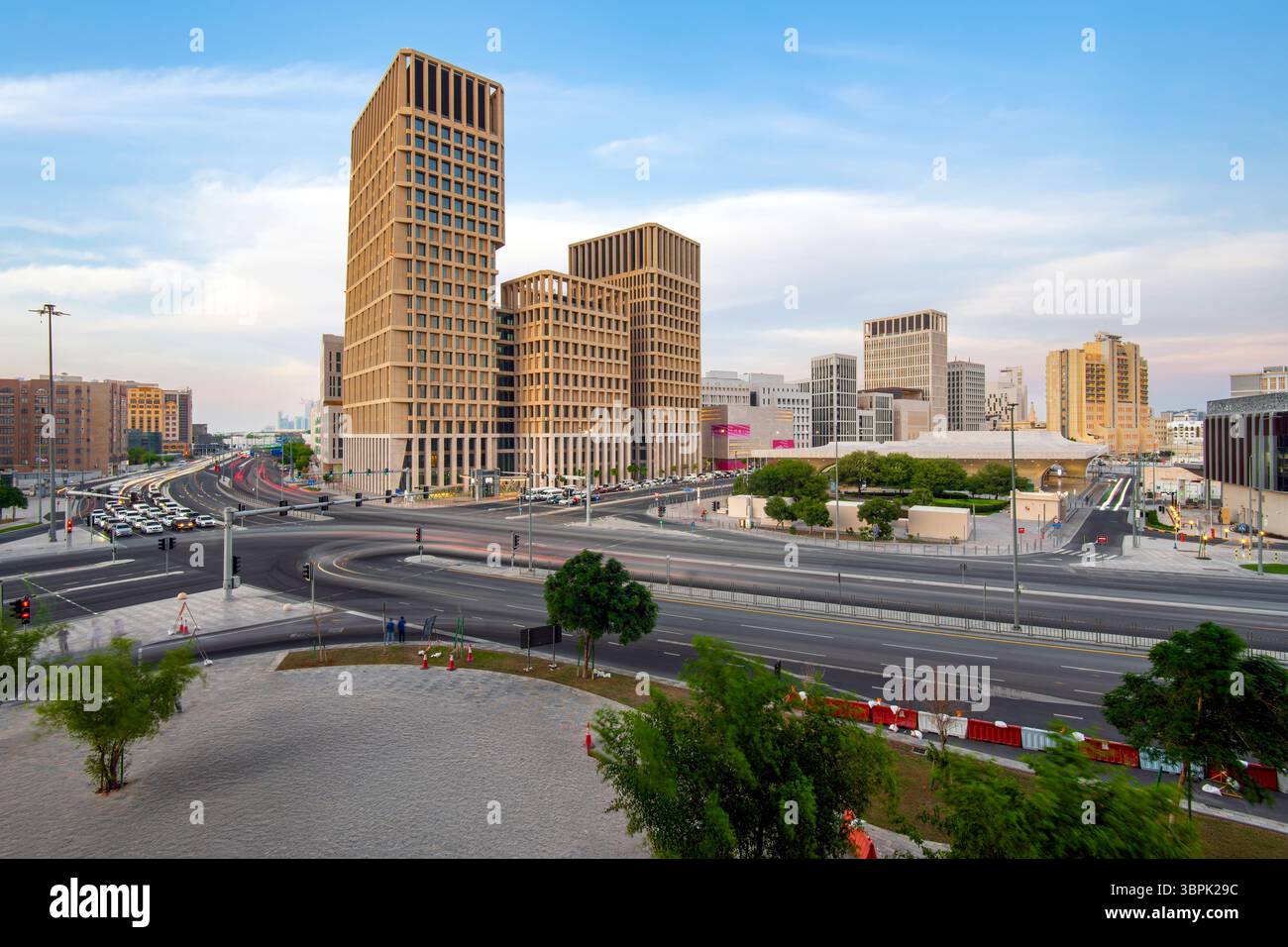 Doha, Qatar - November 07, 2024: Msheireb Downtown skyline view. Al ...