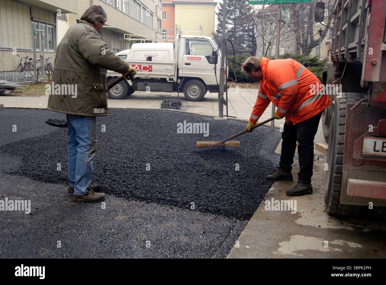 asphalt and pavement in road construction, traffic infrastructure and ...