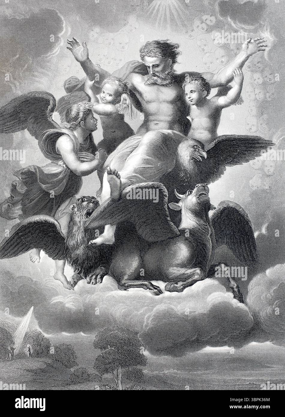 The vision of Ezekiel, one of the great prophets, and the text ...