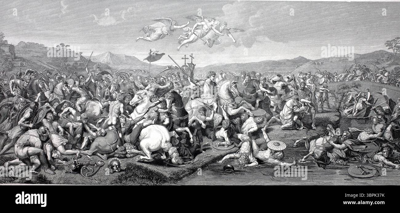 Battle of Constantine, Battle of the Milvian Bridge, also known as the Battle of Saxa Rubra. On ...