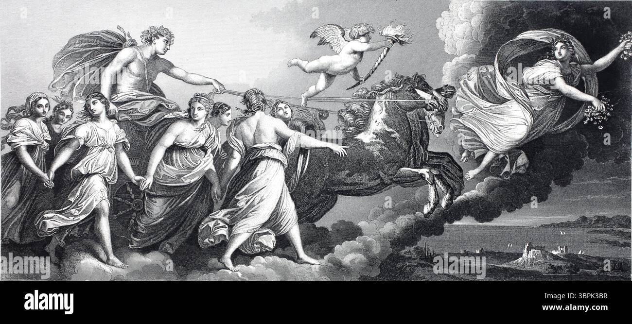 Aurora, replacing the Greek goddess Eos, a poetic designation of dawn ...