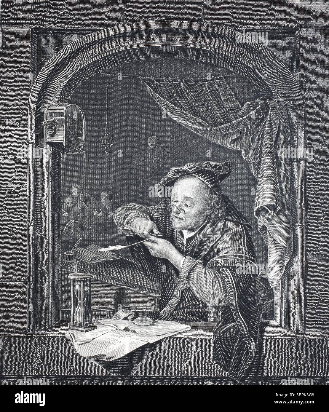 Old scribe sharpening hi-res stock photography and images - Alamy