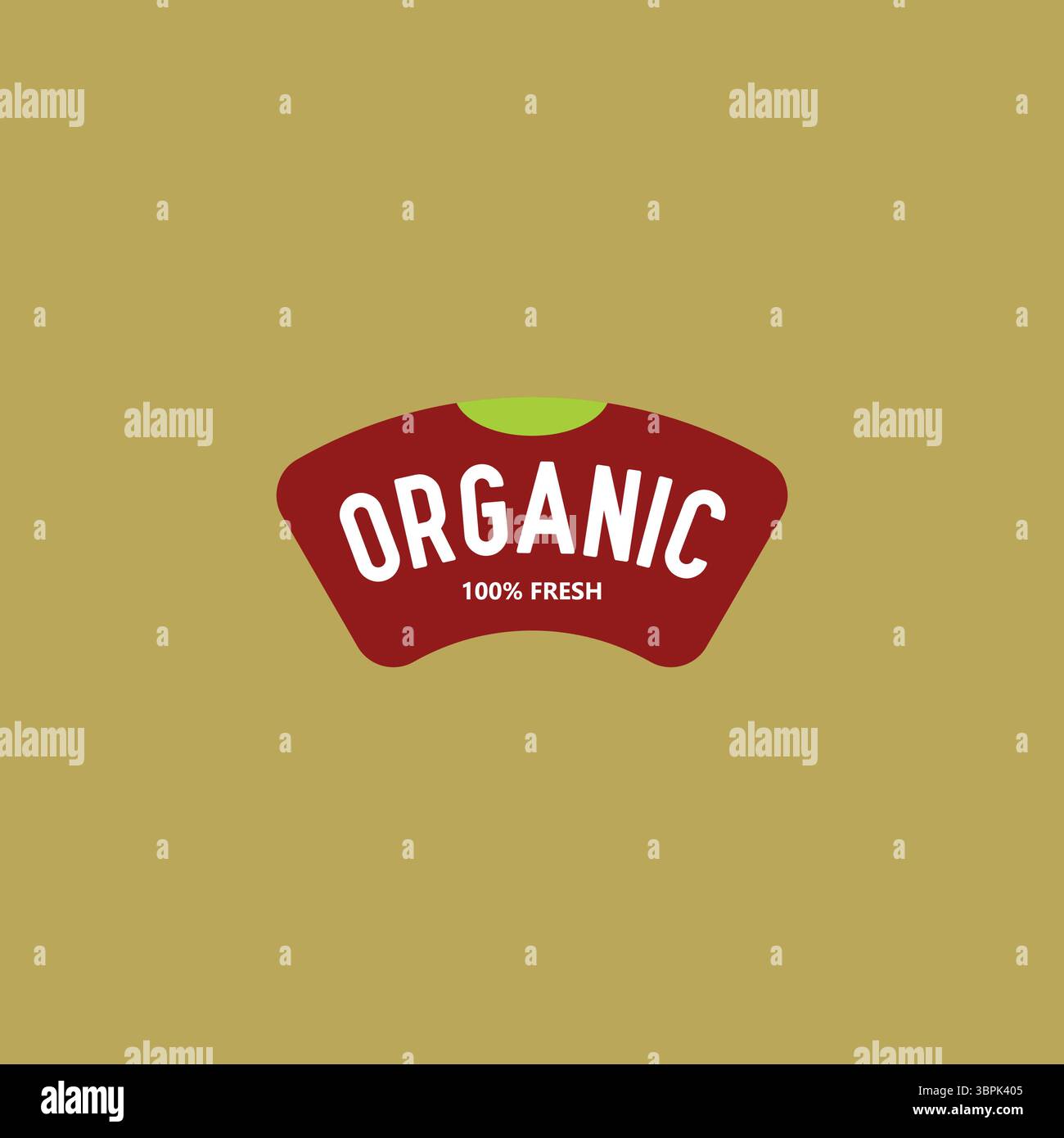 Organic Foods Label Logo Design. Organic 100 percent fresh food logo ...