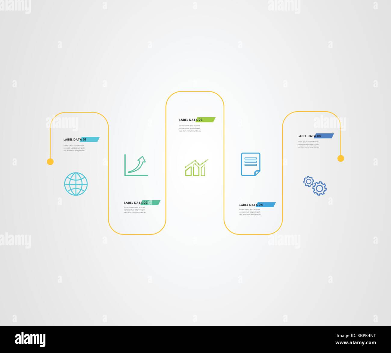 4 steps milestone business diagram operation Stock Vector Image & Art ...