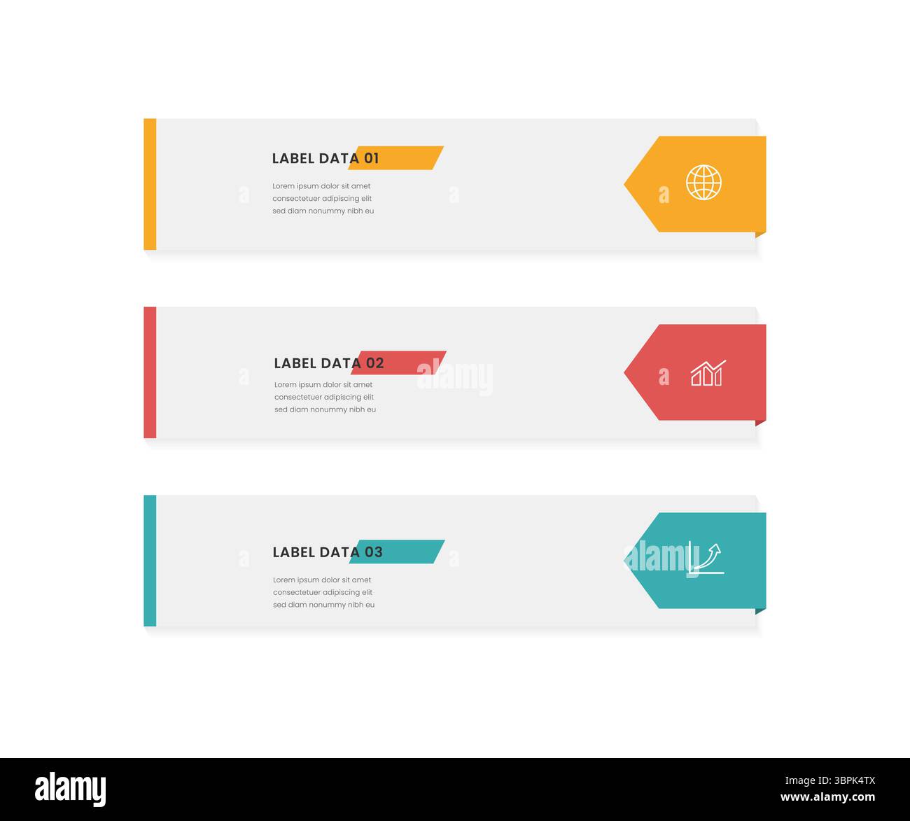 Three Part Business Infographic – Strategy, Execution, Growth Stock ...