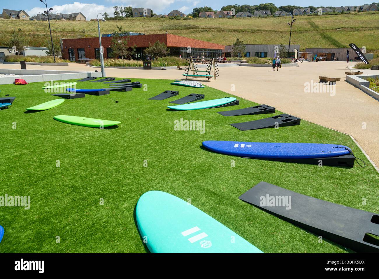 Surfboards at Lost Shore Surf Resort, Europe’s Largest Inland Surfing ...