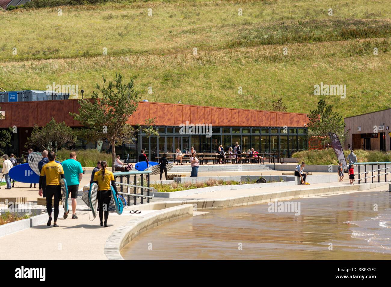 The waterfront bar /café at Lost Shore Surf Resort, Europe’s Largest ...