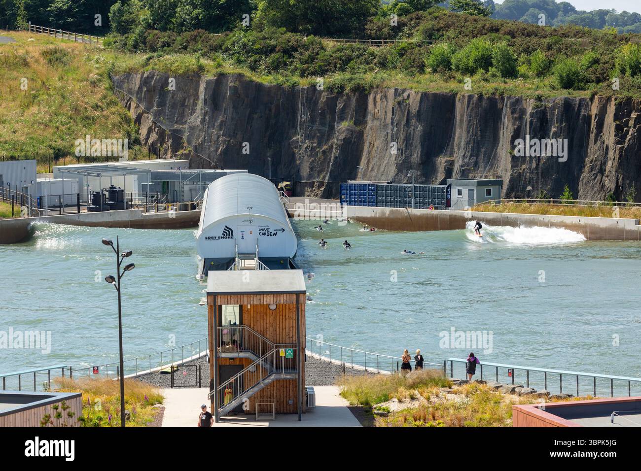 Inland surfer ride a wave at Lost Shore Surf Resort Is Europe’s Largest ...
